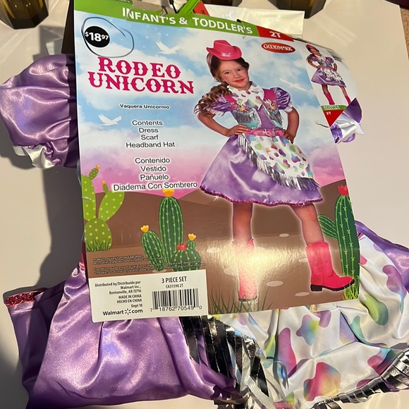 Amazon | Costumes | Nwt Goodmark Toddler Girls Rodeo Unicorn Cowgirl ...